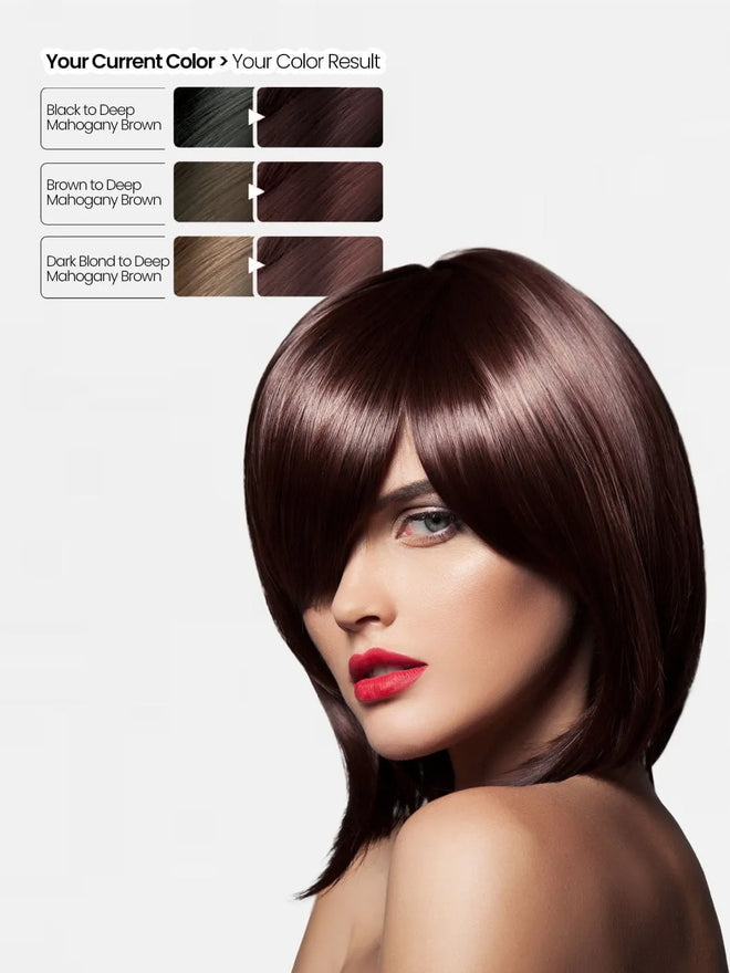 Hello Hair - Hair Color Deep Mahogany Brown 3.6 Golden Pearl Pakistan